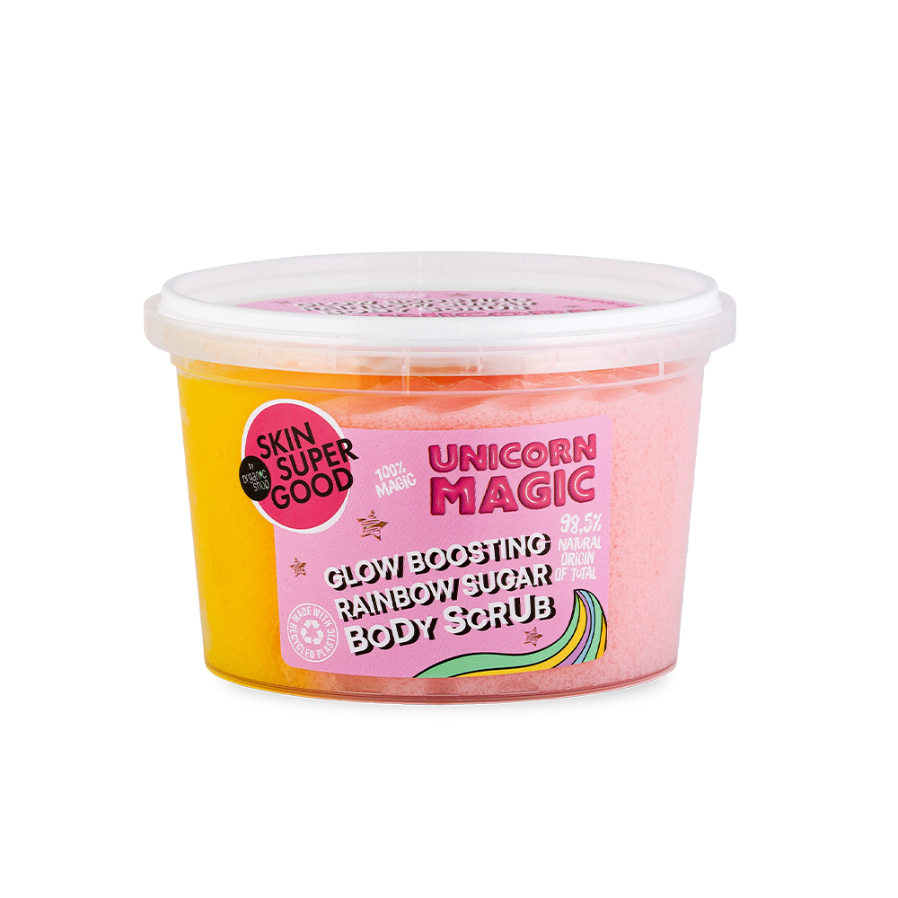 Glow Boosting Rainbow Sugar Body Scrub Unicorn Magic – Organic Shop